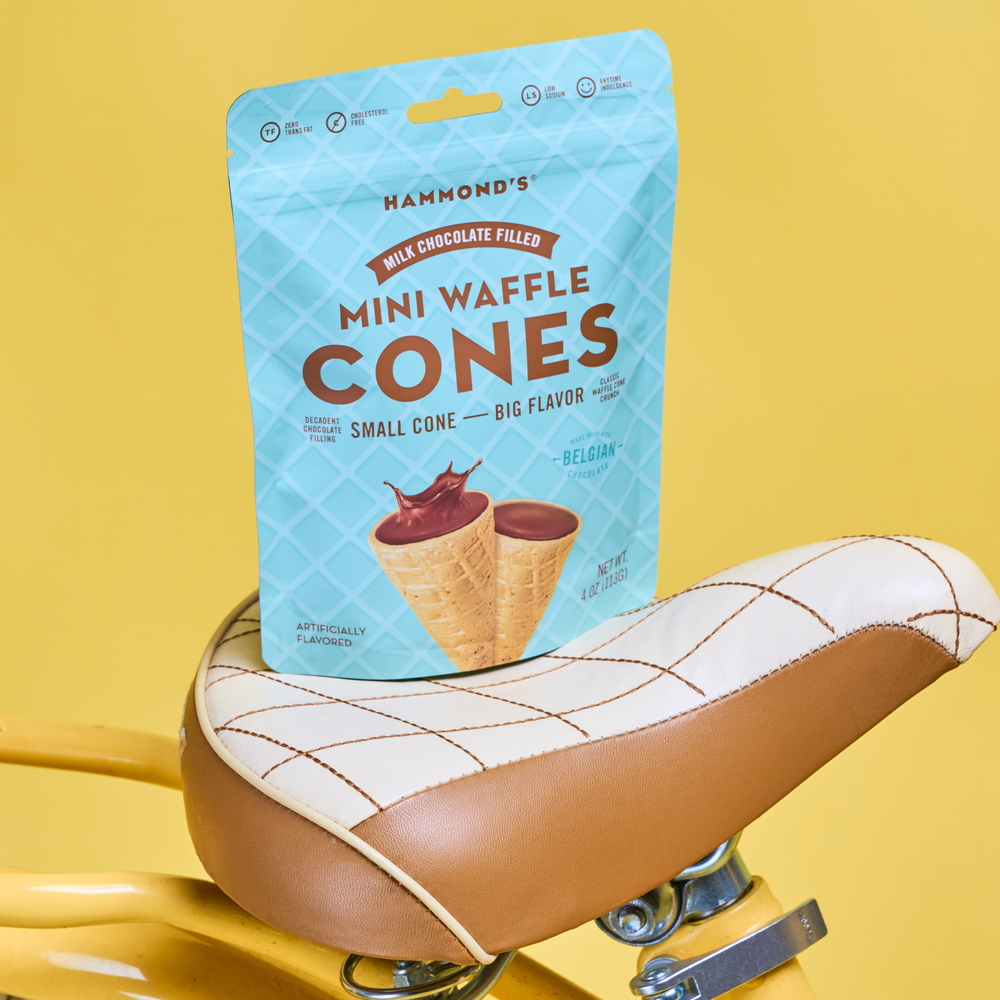 Milk Chocolate Mini Waffle Cones | Hammond's Candies Since 1920