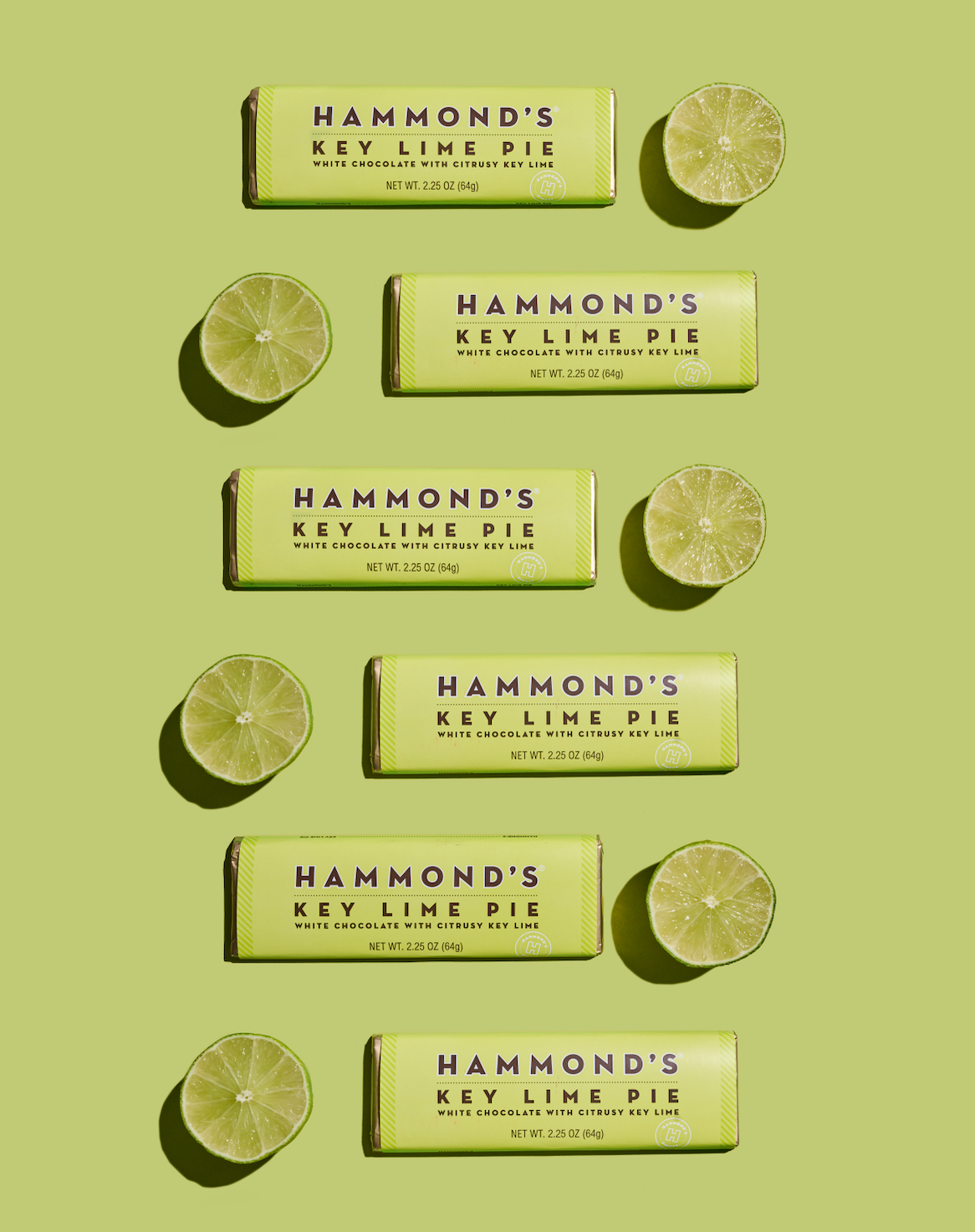 Key Lime Pie White Chocolate Candy Bars – Hammond's Candies