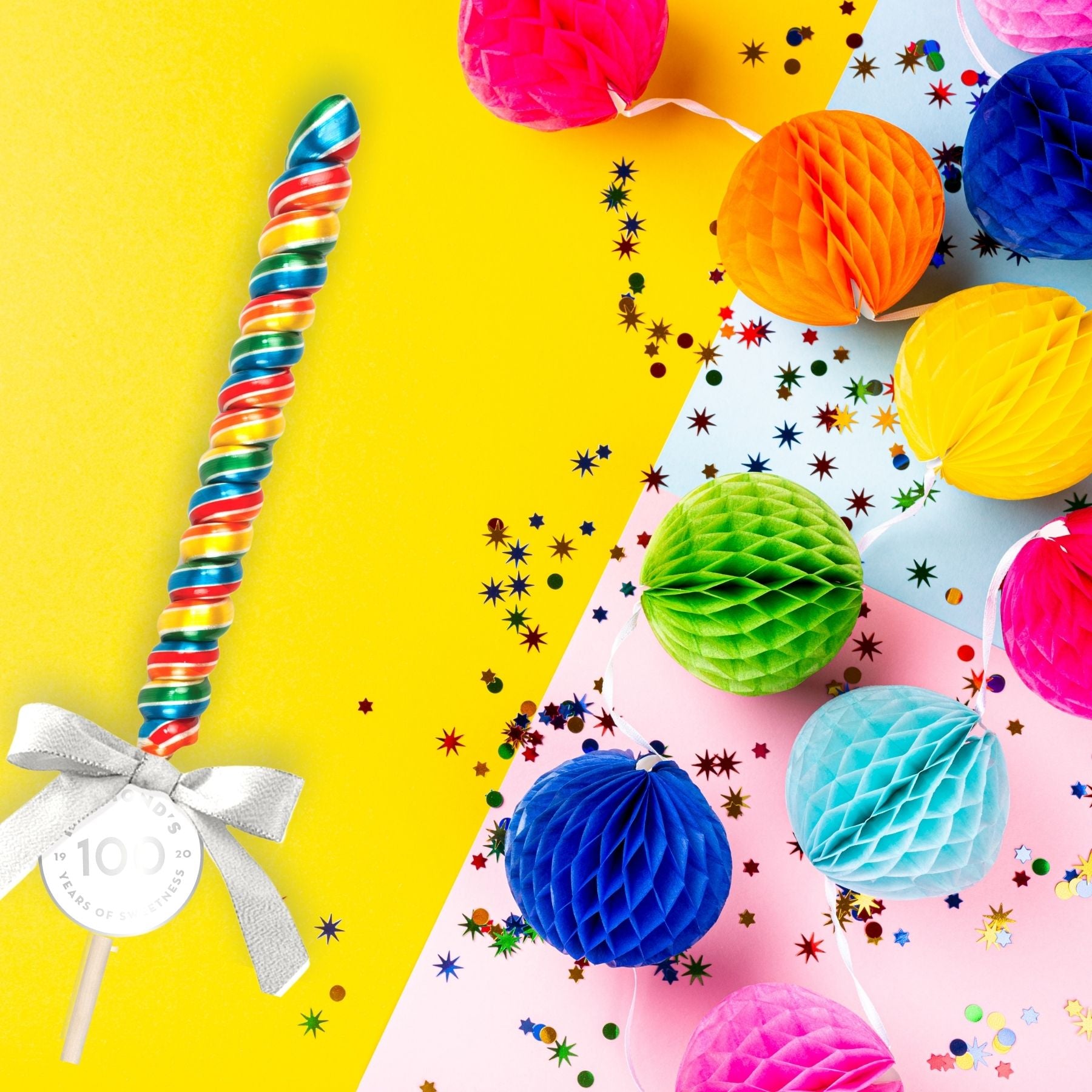 Rainbow Blast Spiral Lollipops – Hammond's Candies